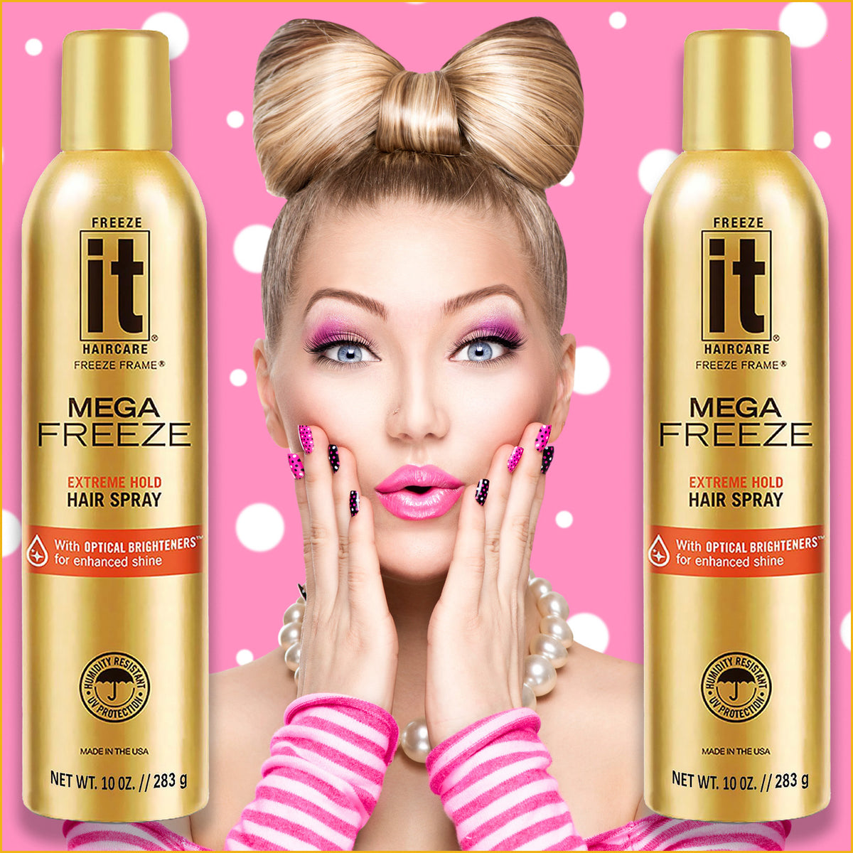 Freeze IT Mega Freeze Extreme Hold Hair Spray Aerosol - 10oz ...
