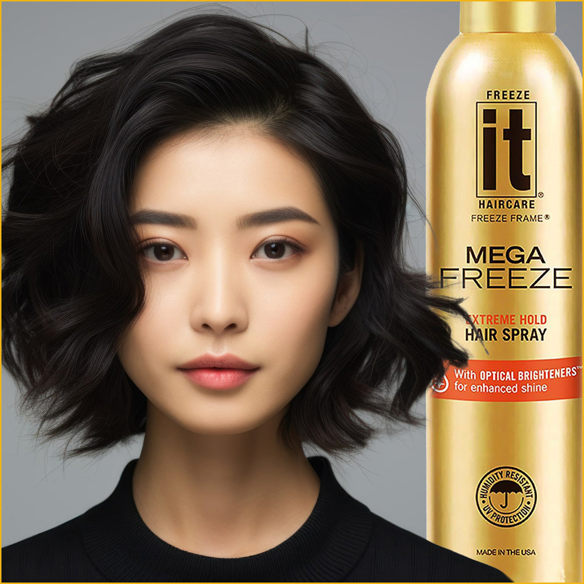 Freeze IT Mega Freeze Extreme Hold Hair Spray Aerosol - Twin Pack Save