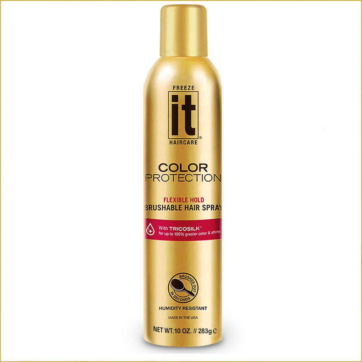 Freeze IT Color Protection Flexible Hold Brushable Hair Spray Aerosol ...